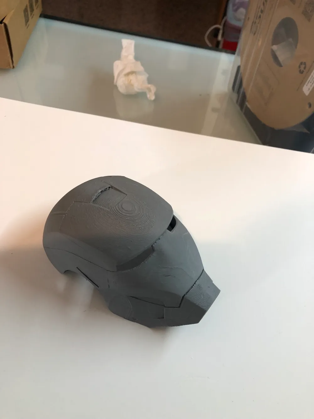 Iron Man one piece Simple Mask - Free 3D Print Model - MakerWorld