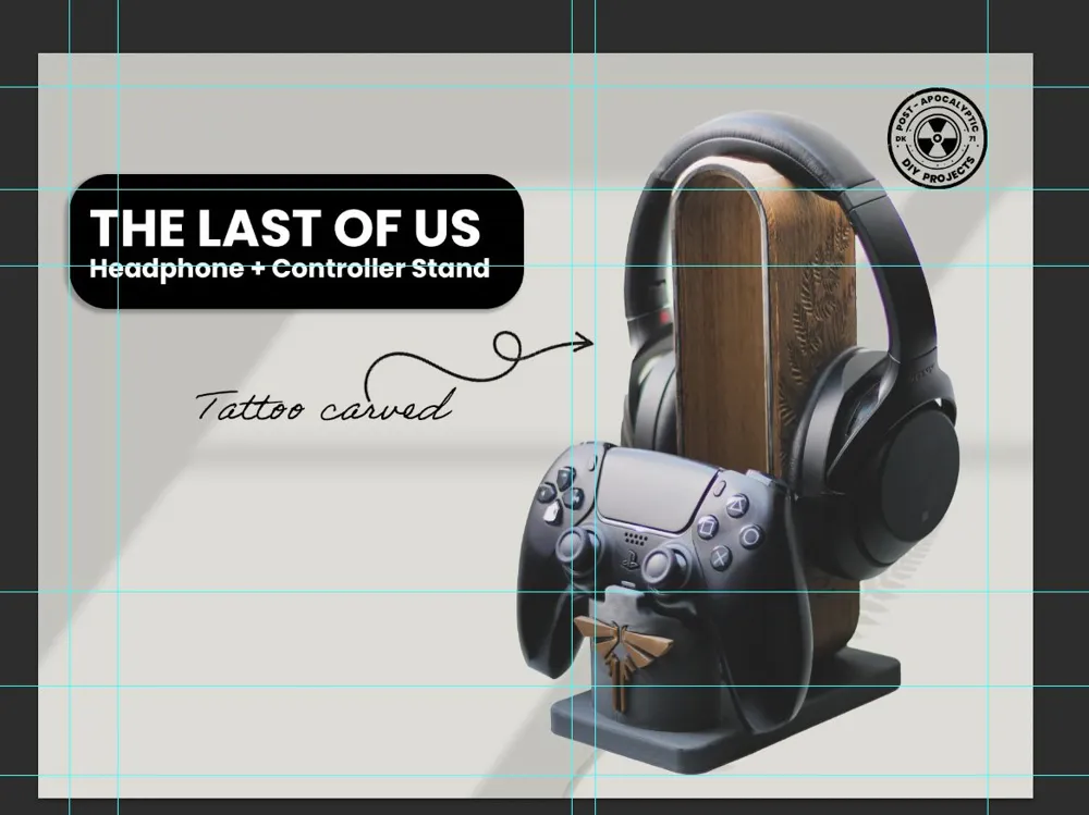 Headphone + Dual Controller Stand inspired TLOU 2 by Post ...