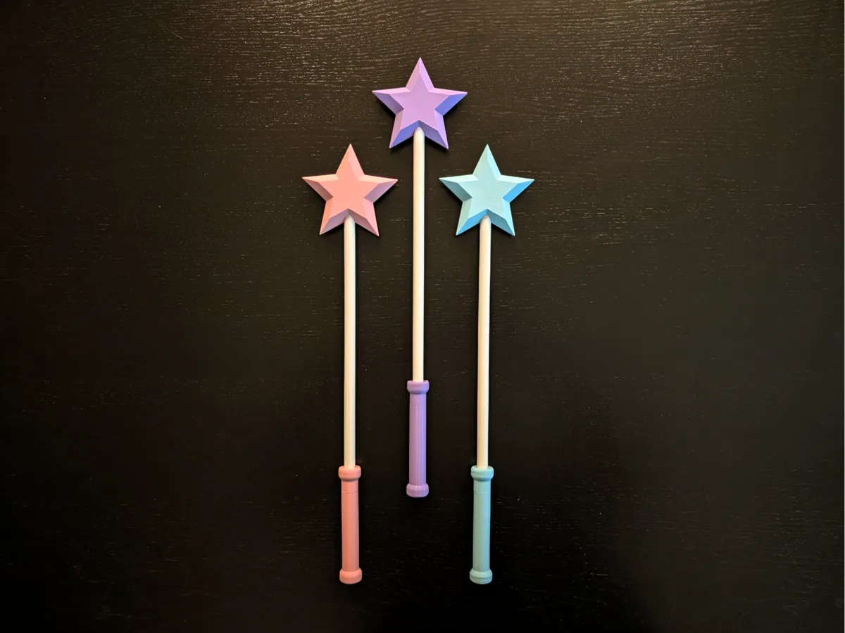 Princess Star Wand - Free 3D Print Model - MakerWorld