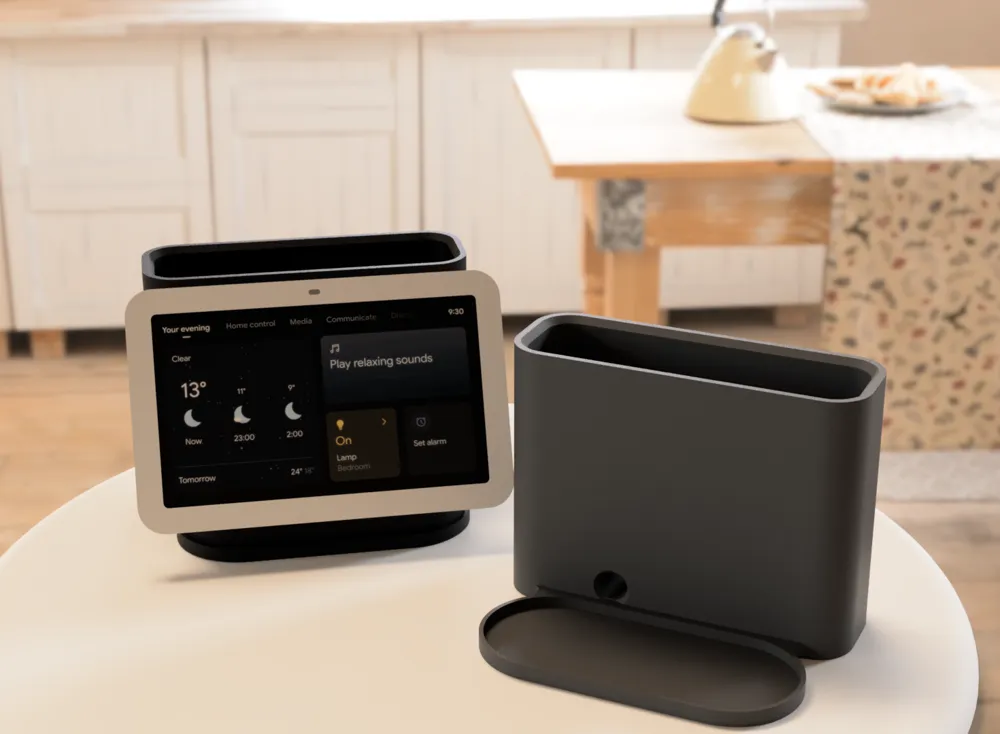 Google Nest Hub Storage Stand (V1 and V2) - Free 3D Print Model - MakerWorld