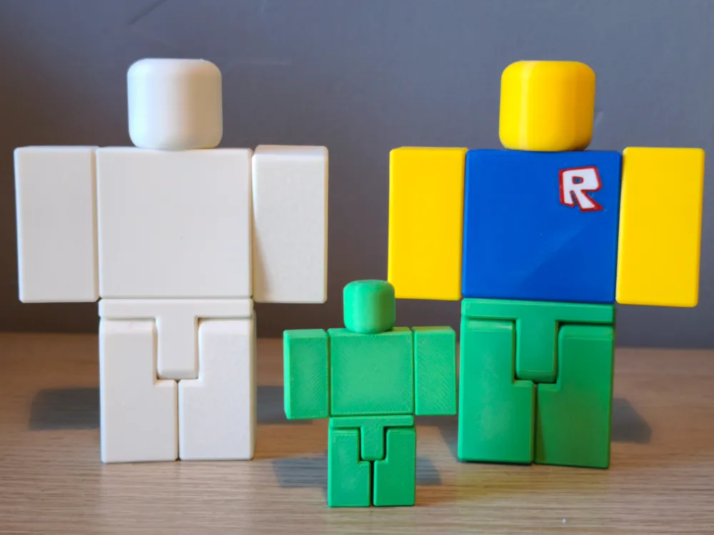 Roblox Noob – Customisable Figure (Support-Free) - Free 3D Print Model ...