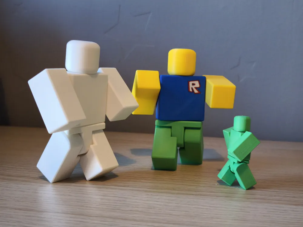 Roblox Noob – Customisable Figure (Support-Free) - Free 3D Print Model ...