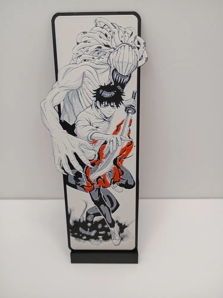 Jujutsu Kaisen, Yuta and Rika Bookmark - Free 3D Print Model - MakerWorld