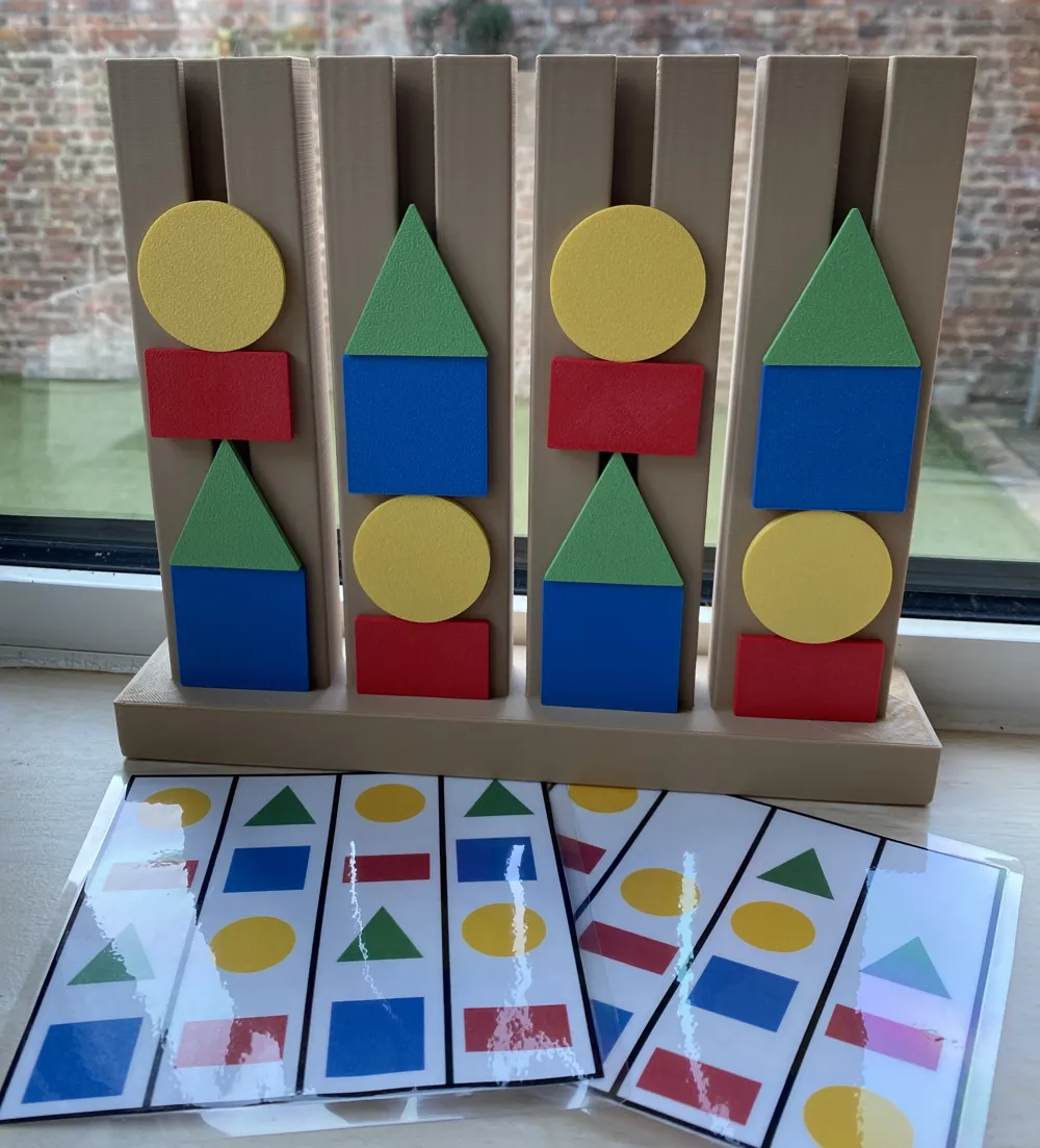 Shapes sliding/stacking tower by Juf Lie MakerWorld: Download Free 3D ...