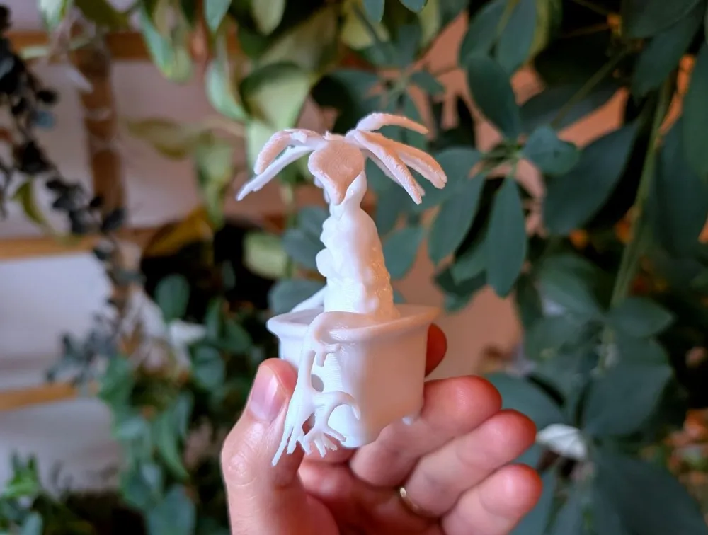 Harry Potter Mandrake Bonsai | Alraune - Free 3D Print Model - MakerWorld