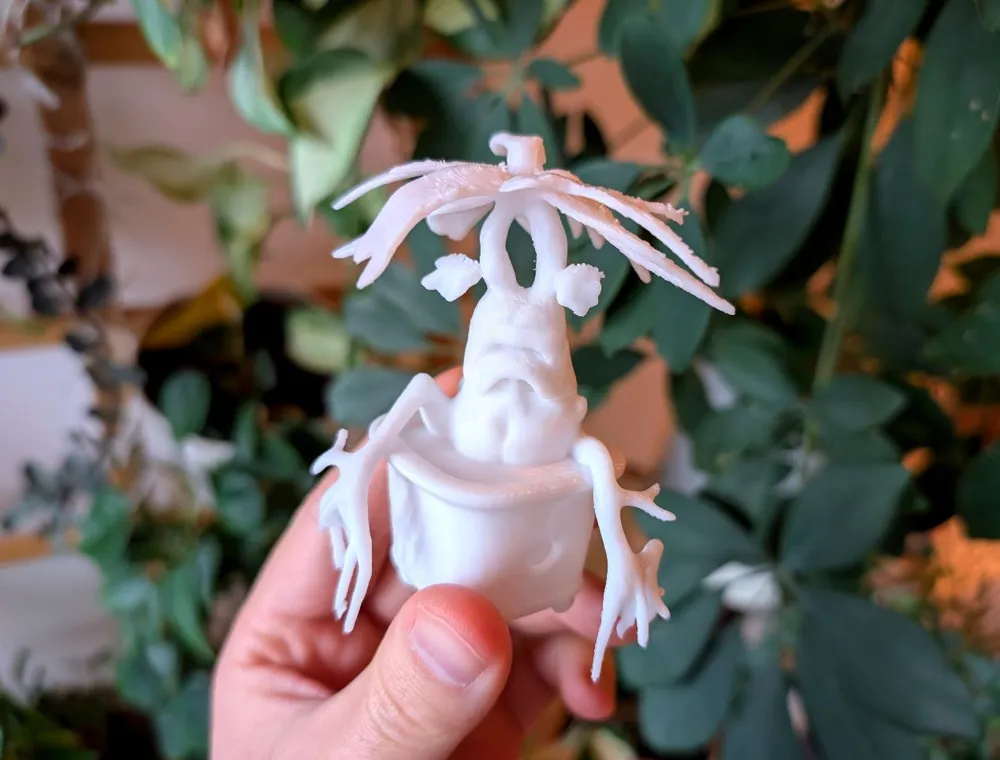 Harry Potter Mandrake Bonsai | Alraune - Free 3D Print Model - MakerWorld
