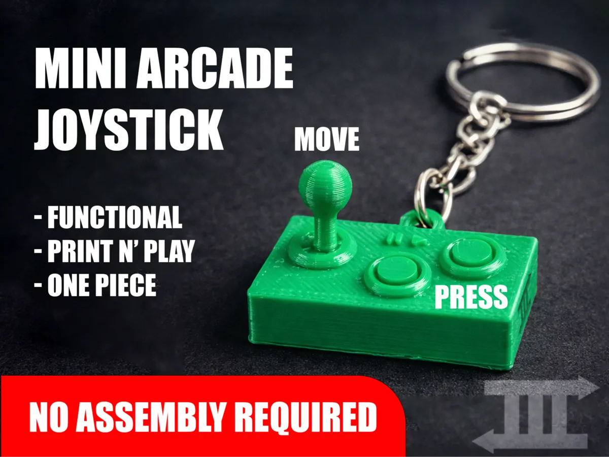 Mini Arcade Joystick Functional - Free 3D Print Model - MakerWorld