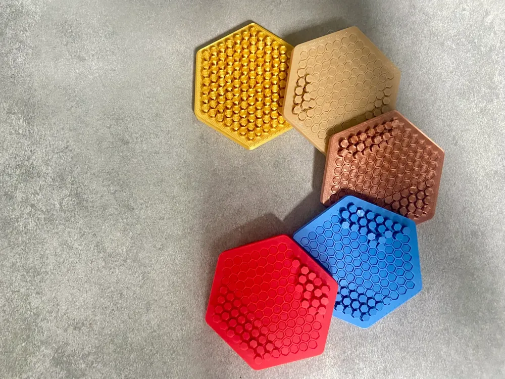 Honeycomb Grid Push-pin Fidget Toy by Bababu MakerWorld: Download Free ...
