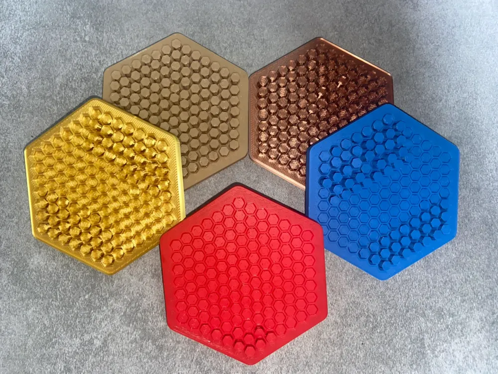 Honeycomb Grid Push-pin Fidget Toy by Bababu - MakerWorld