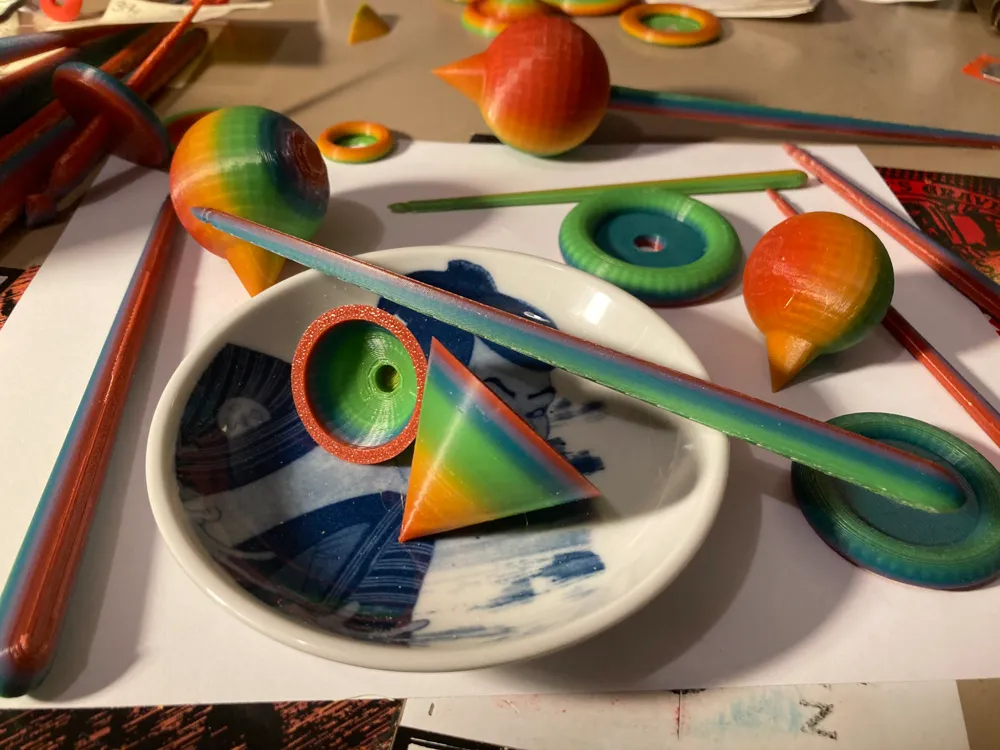 Supported Spindle Whorls and Shafts by Dr.Danger - MakerWorld