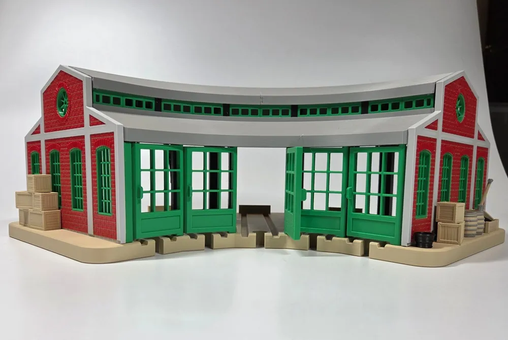 Wooden Train Roundhouse V1 by mcmaven MakerWorld: Download Free 3D Models