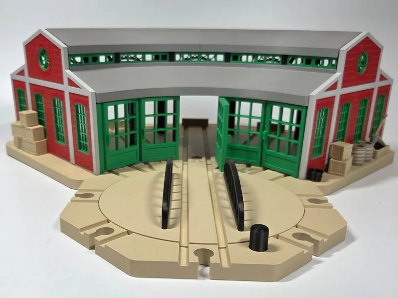 Wooden Train Roundhouse V1 by mcmaven MakerWorld: Download Free 3D Models
