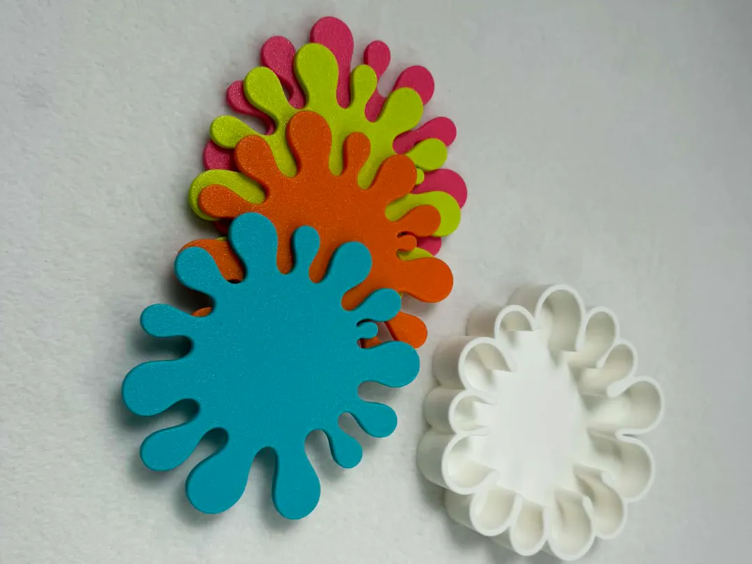 Splat Coasters - Free 3D Print Model - MakerWorld