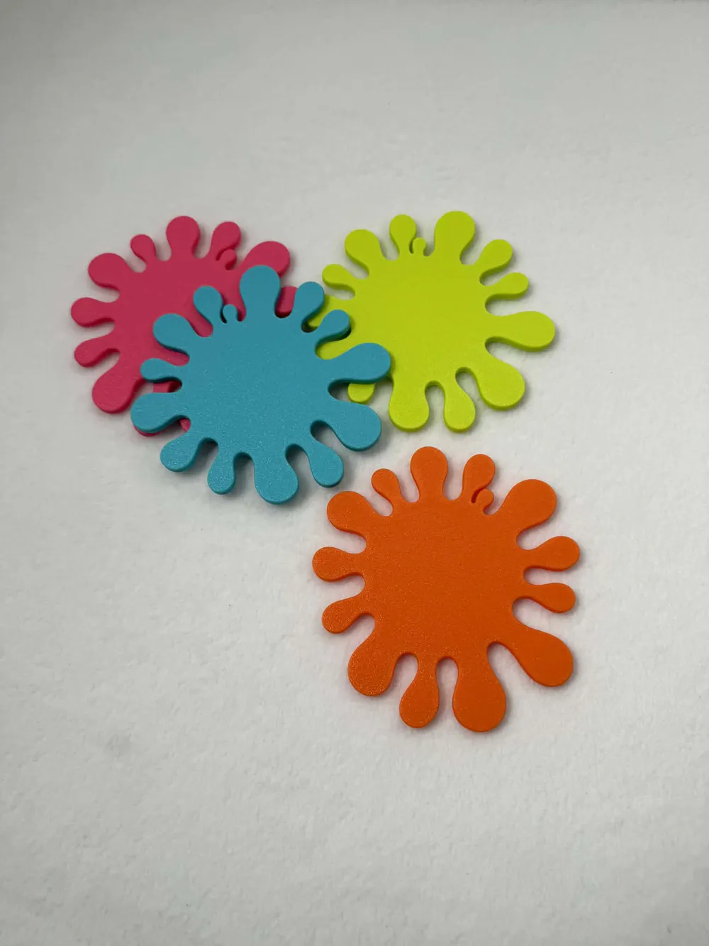 Splat Coasters - Free 3D Print Model - MakerWorld