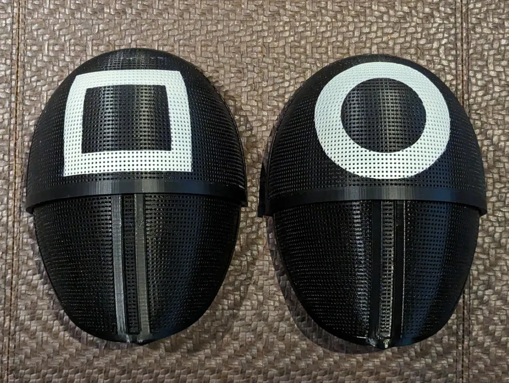 Soldier Masks (Squid Game) - remixed - Free 3D Print Model - MakerWorld