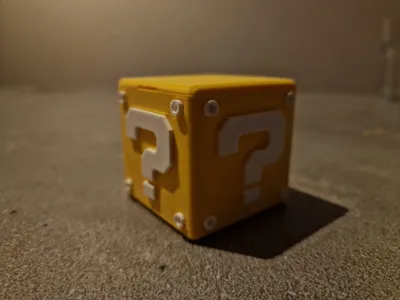 Mario Bros. Question Mark Box / Candy "Bowl" by Wickieprints - MakerWorld