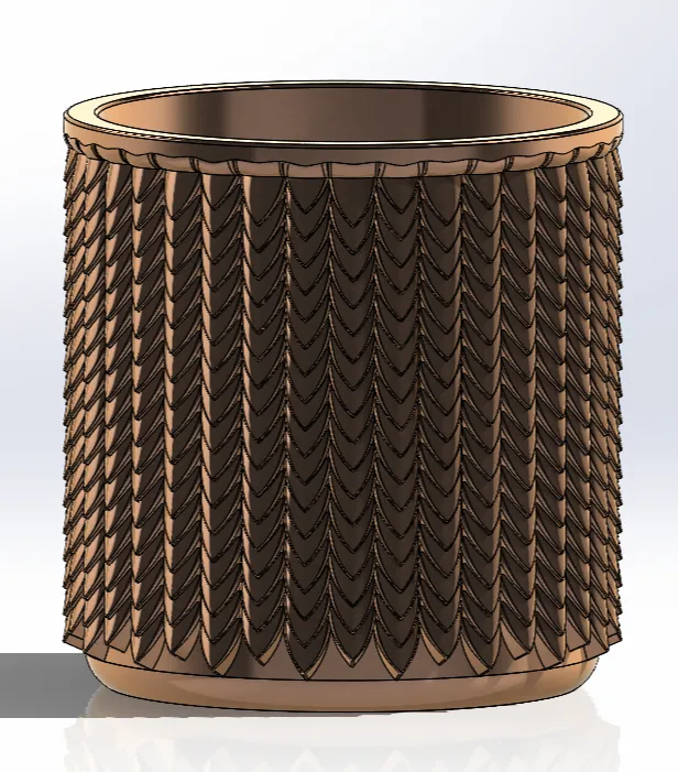 Dragonskin Flowerpot by Printing Platipus - MakerWorld