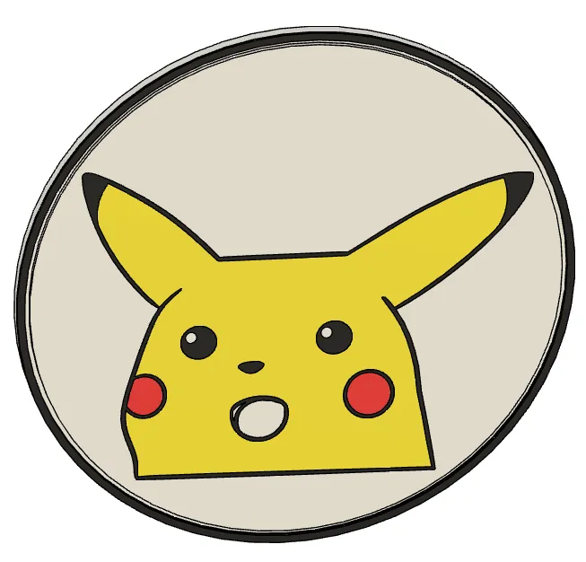 Pikachu coaster by CustomCreations - MakerWorld