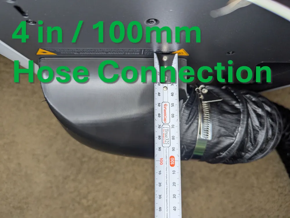 H2D/H2S Right Angle Exhaust Vent 3in/4in(75/100mm) - Free 3D Print ...