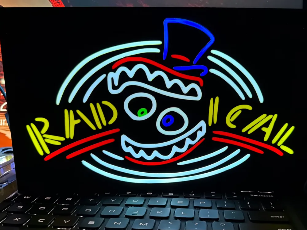 Caine Radical "Neon" Light Box - Free 3D Print Model - MakerWorld