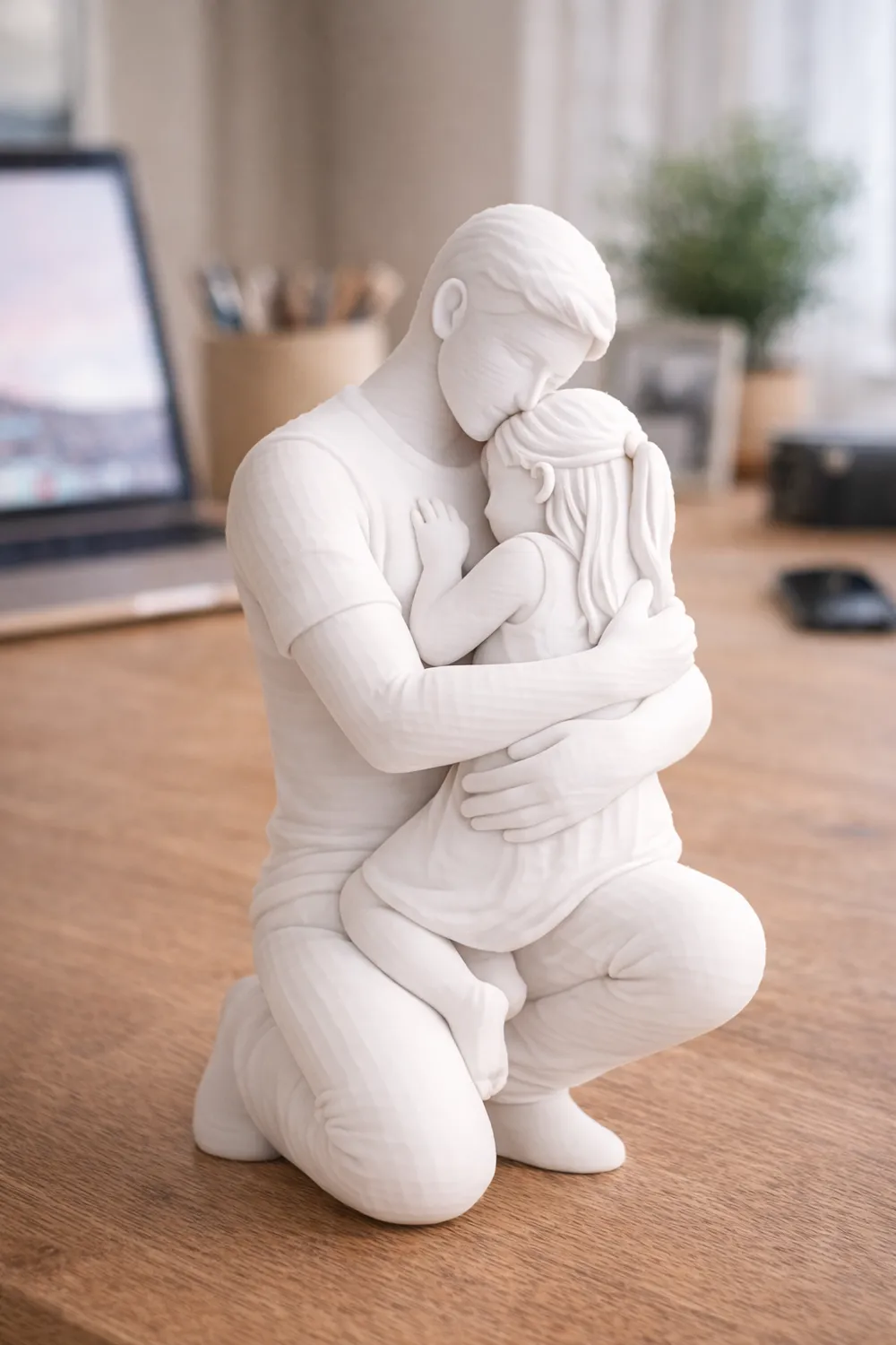 Father and Daughter - Dad's Hug - Free 3D Print Model - MakerWorld
