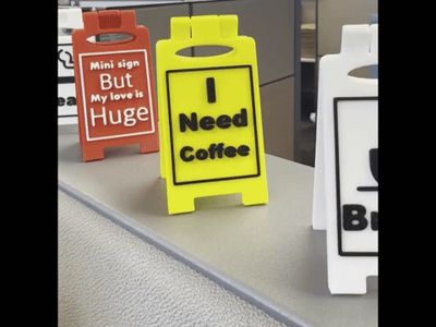 Funny work signs by Print in placeMakerWorld: Download Free 3D Models