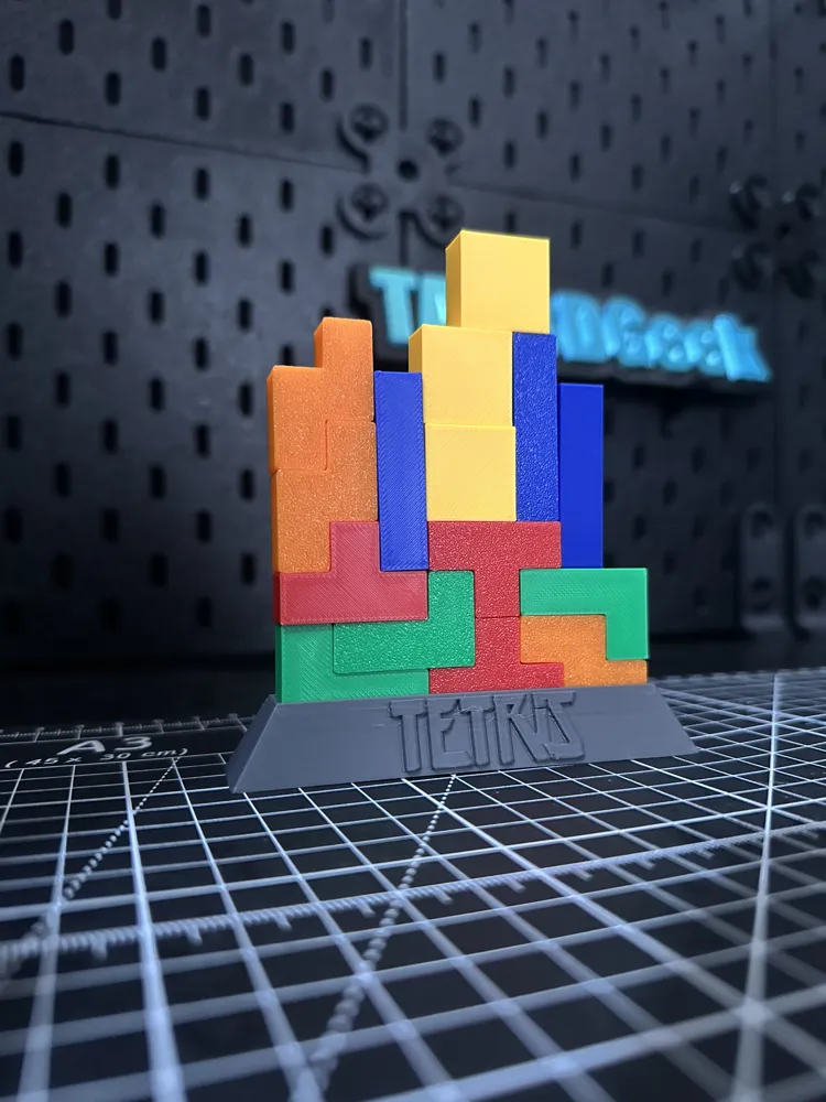 Desktop Tetris Game by TAH3DGeek MakerWorld: Download Free 3D Models