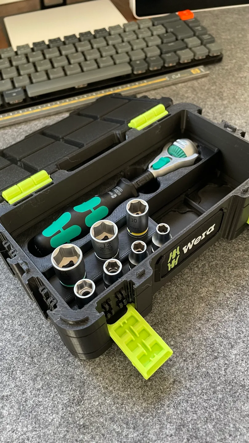 Gridfinity Socket Holder (1/4 inch drive) by Exabyde MakerWorld ...