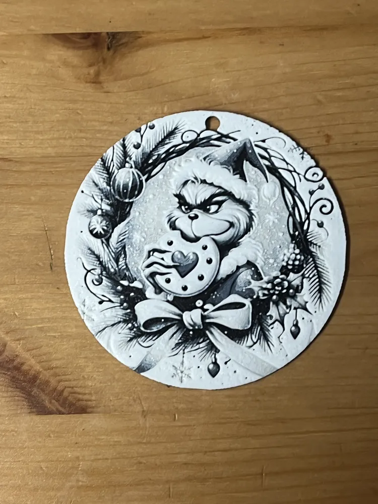 grinch bauble - Free 3D Print Model - MakerWorld