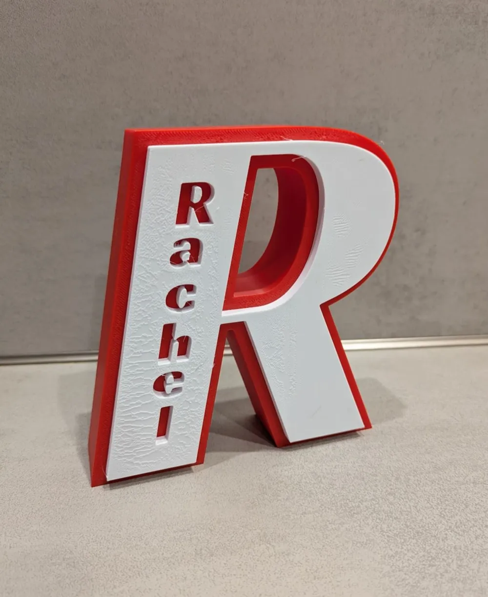 Customizable Initial Letter - Racing Style - Free 3D Print Model ...