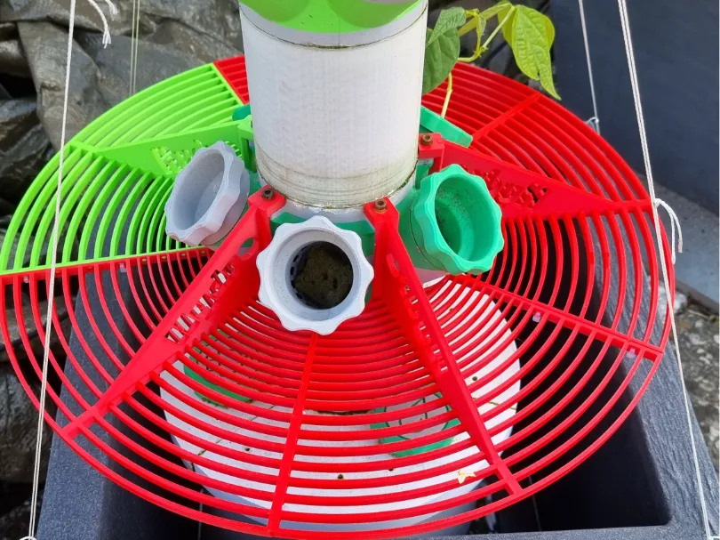 5Pot Hydroponic tower support XXL - Free 3D Print Model - MakerWorld