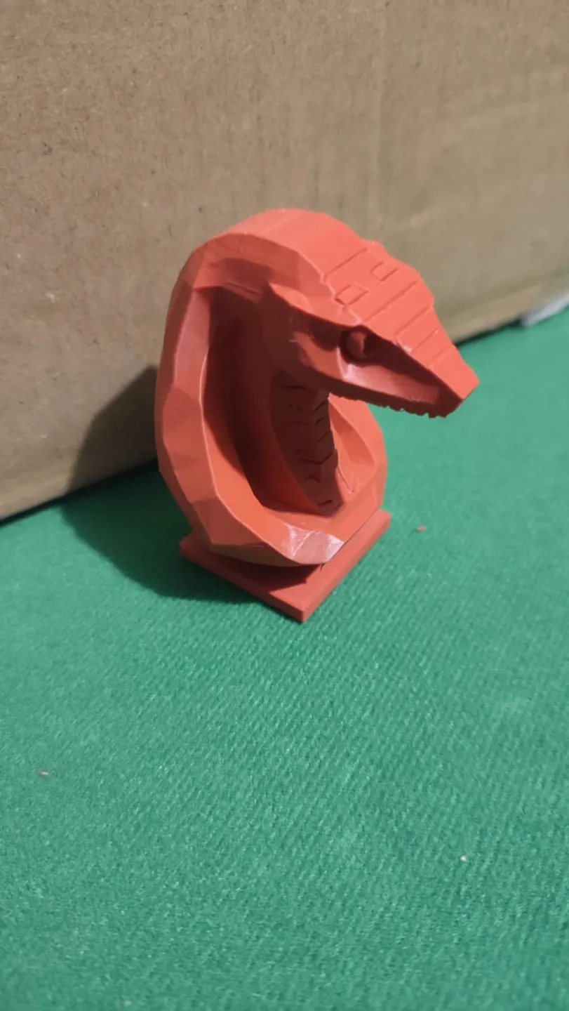 Snake Sculpture - modern art low poly by SwotariCZ - MakerWorld