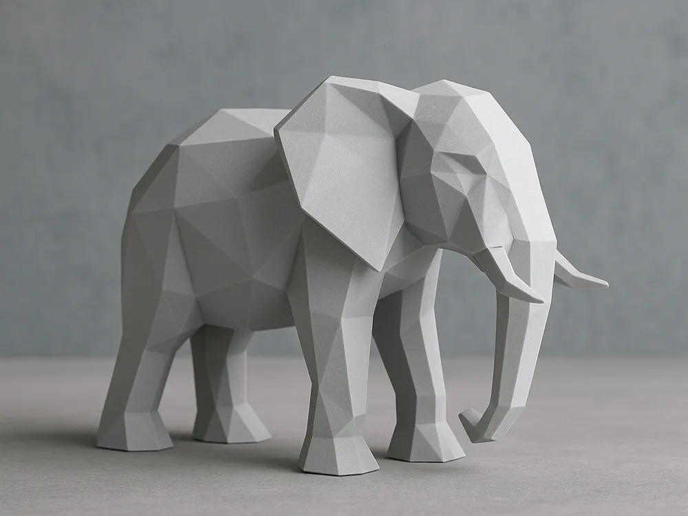 Low poly elephant by 3D Fusion MakerWorld: Download Free 3D Models