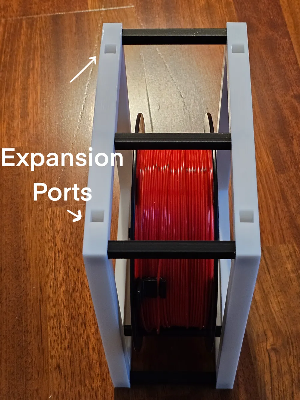 Vertical Filament Shelf With Rollers Customizable! ALL 3D PRINTED! by ...