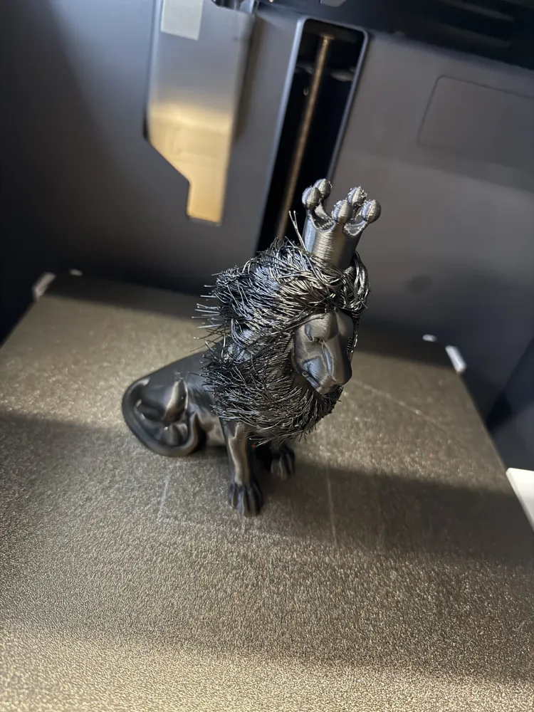 Hairy Lion - Free 3D Print Model - MakerWorld