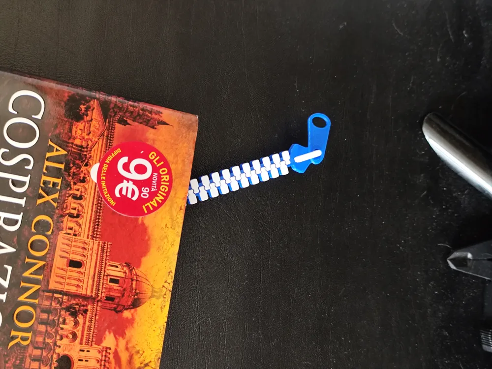 Zipper bookmark by 3DItaly MakerWorld: Download Free 3D Models