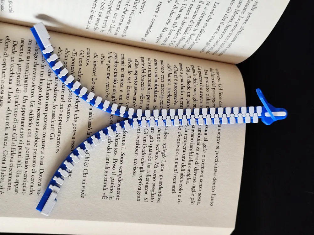Zipper bookmark by 3DItaly MakerWorld: Download Free 3D Models