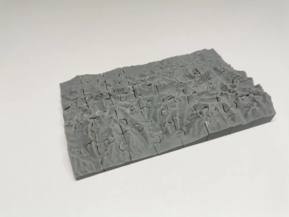 Tatry Mountains Topography Puzzle by ProjektDruk3D - MakerWorld