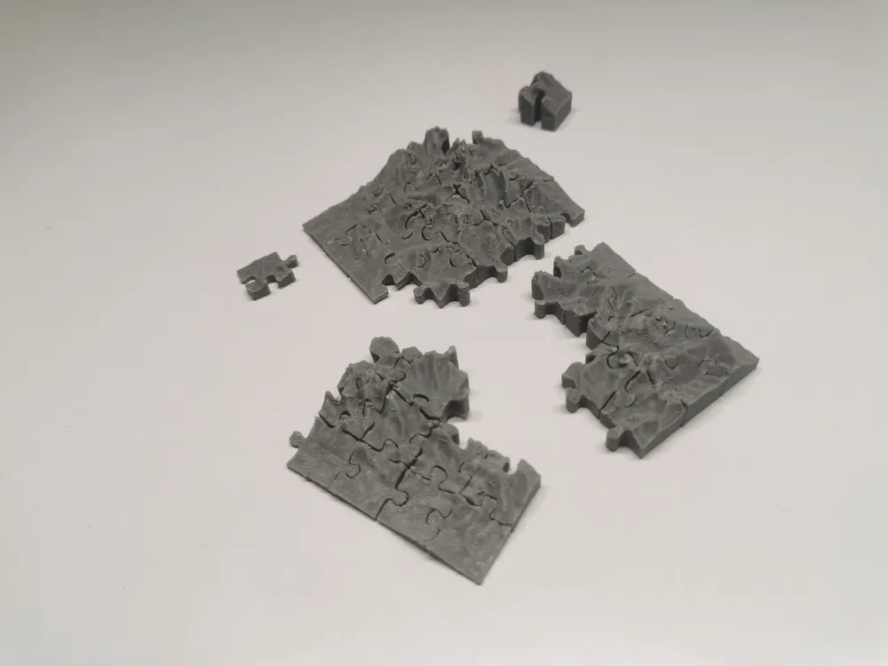 Tatry Mountains Topography Puzzle by ProjektDruk3D - MakerWorld