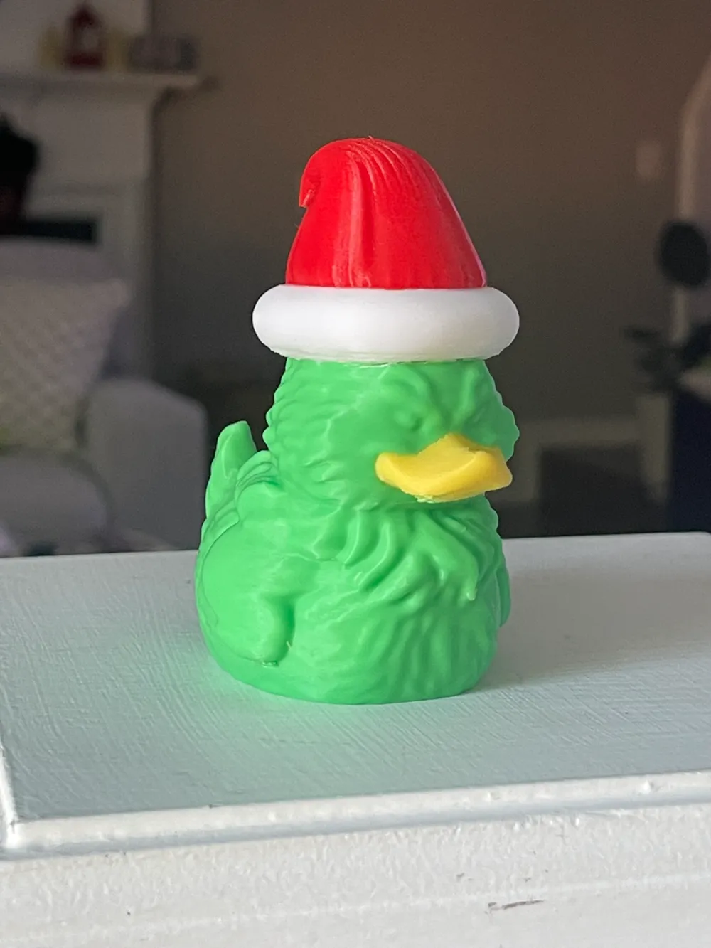 The Grinch Duck (with optional Santa hat!) - Free 3D Print Model ...