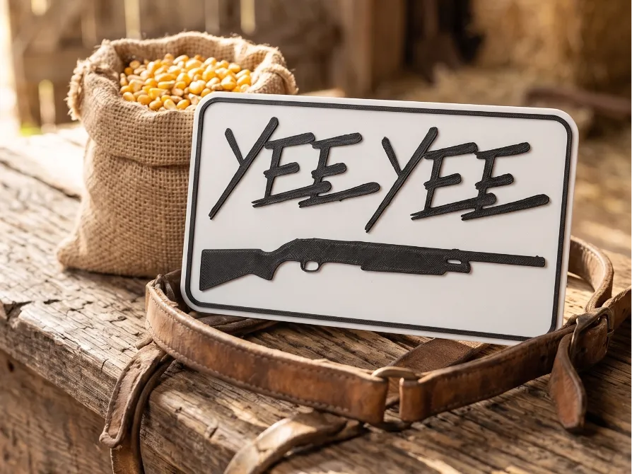 Insegna Fucile "Yee Yee" - (AMS e Non-AMS) - Modello di stampa 3D ...