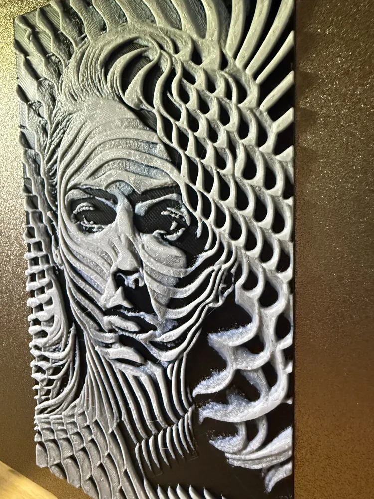 optical illusion of female face by LadyDi MakerWorld: Download Free 3D ...