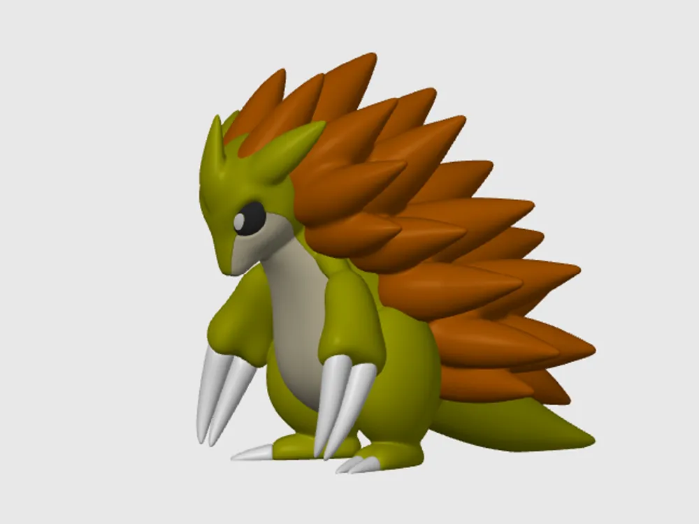 Sandslash Multicolor - Free 3D Print Model - MakerWorld