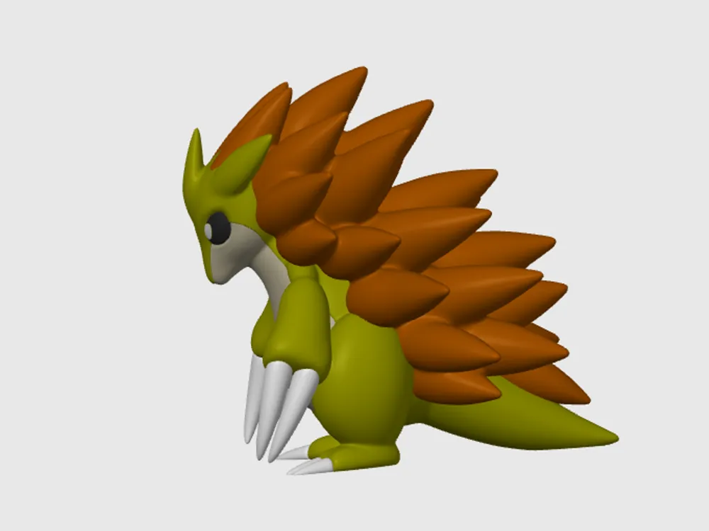 Sandslash Multicolor - Free 3D Print Model - MakerWorld