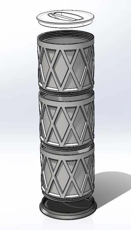 Modular Toilet Paper Container - Free 3D Print Model - MakerWorld