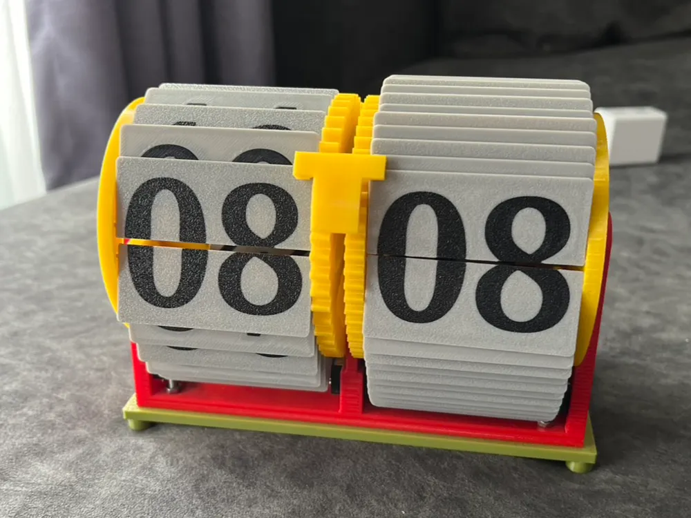 Big size Flip Clock V1 (WiFi / NTP or RTC Version) by PPFamily99 ...