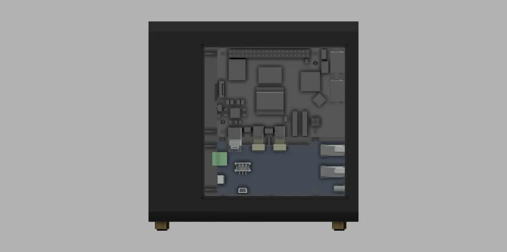 Fractal North Pi - Rear IO with Full Size HDMI Remixed by JoKneeMo ...