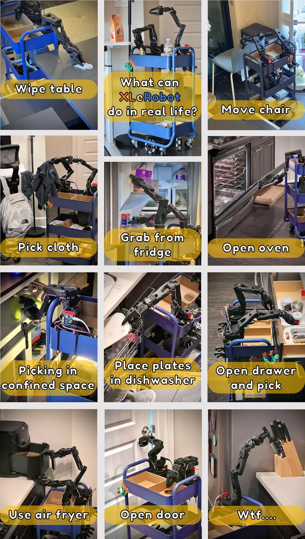 XLeRobot 0.1.0: Practical Dual Arm Mobile Robot by XLeRobot MakerWorld ...