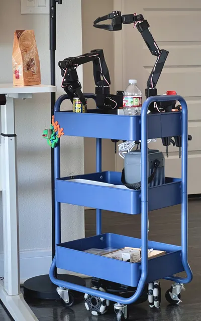 XLeRobot 0.1.0: Practical Dual Arm Mobile Robot by XLeRobot MakerWorld ...