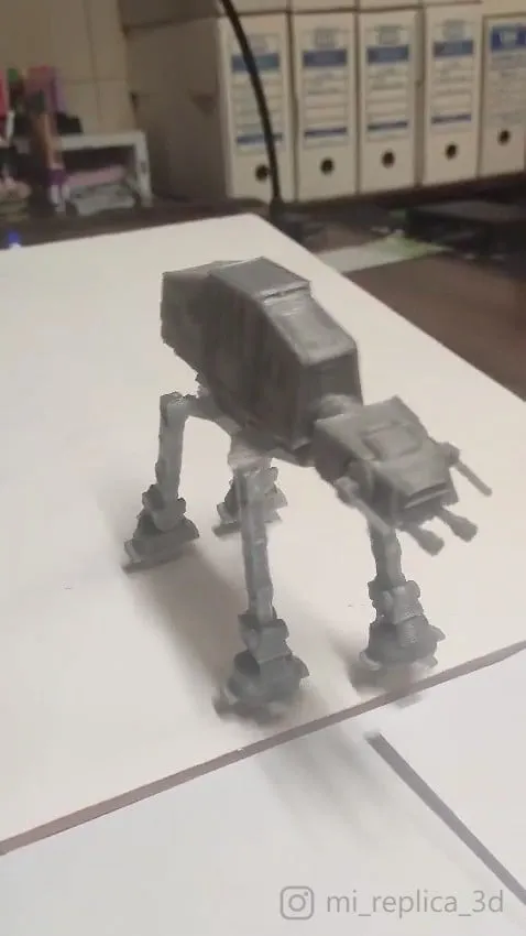 Cute AT-AT Walker Print in Place Gravity Toy by mireplica3d MakerWorld ...